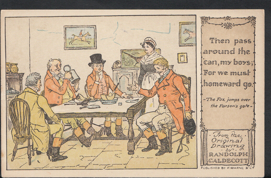 Artist Postcard - H6 - From The Original Drawing By Randolph Caldecott ...