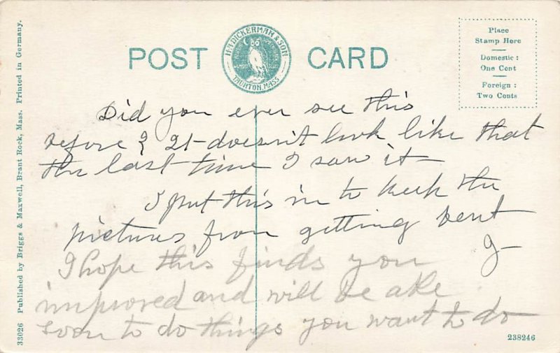 c1910 Surf At Ocean Bluff People Scene Brant Rock MA P501 | United ...