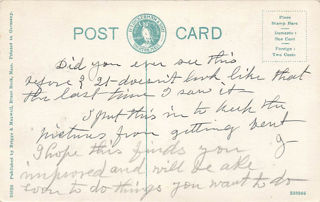 c1910 Surf At Ocean Bluff People Scene Brant Rock MA P501 | United ...