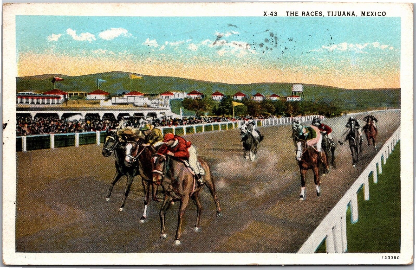 The Horse Races, Tijuana Mexico The Big Curio Store Vintage c1929 ...