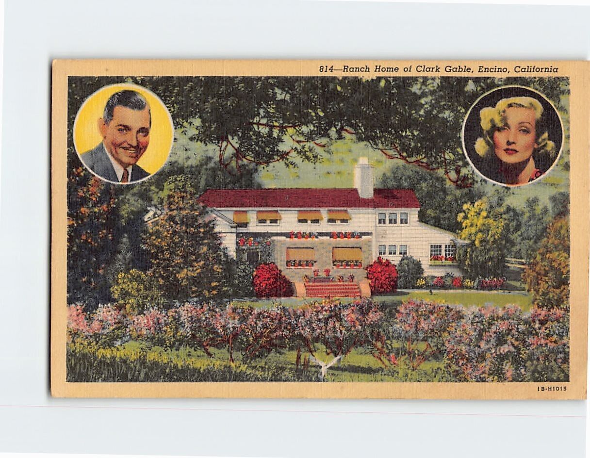 Postcard Ranch Home of Clark Gable, Encino, Los Angeles, California ...