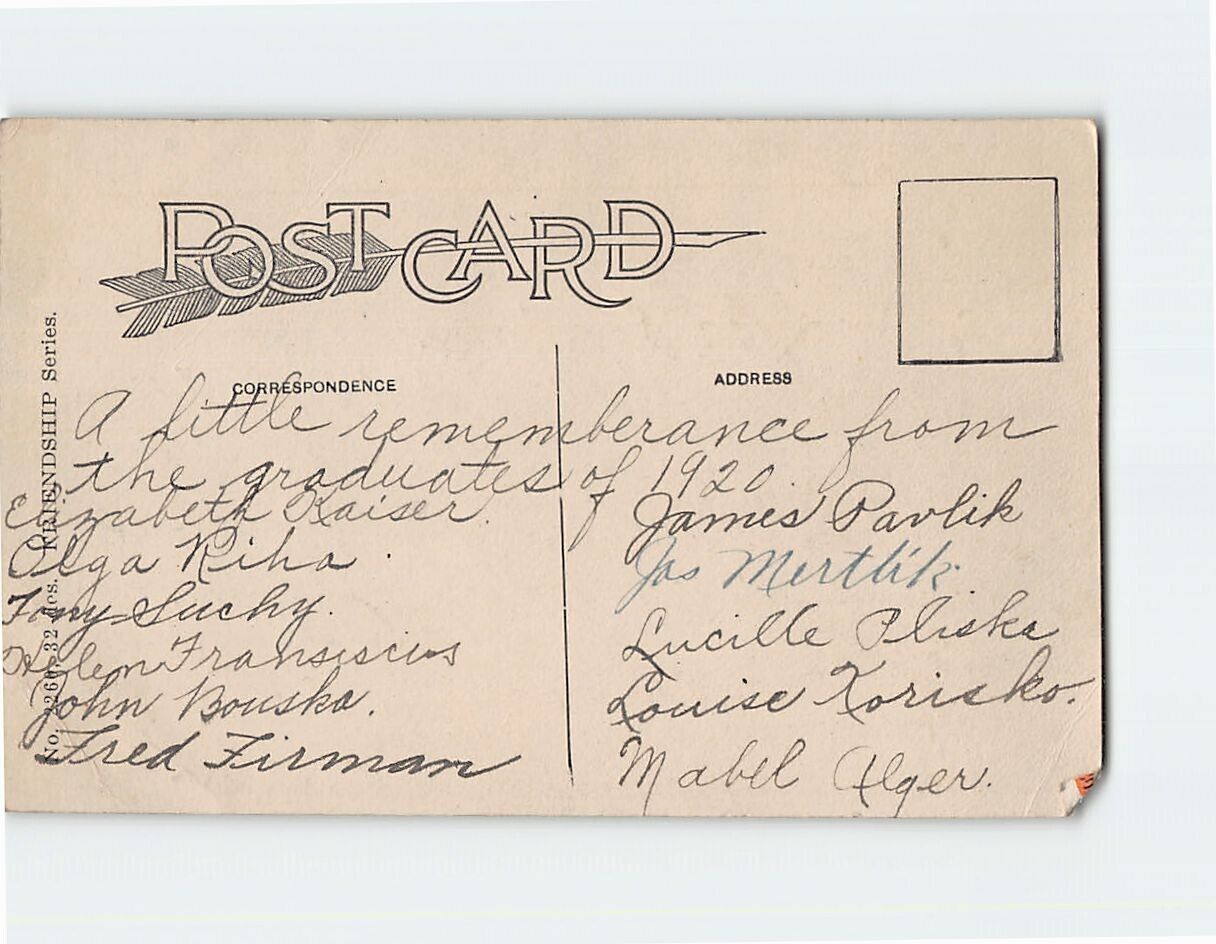 Postcard Friendship Greeting Card with Poem and Tree Fence Art Print ...