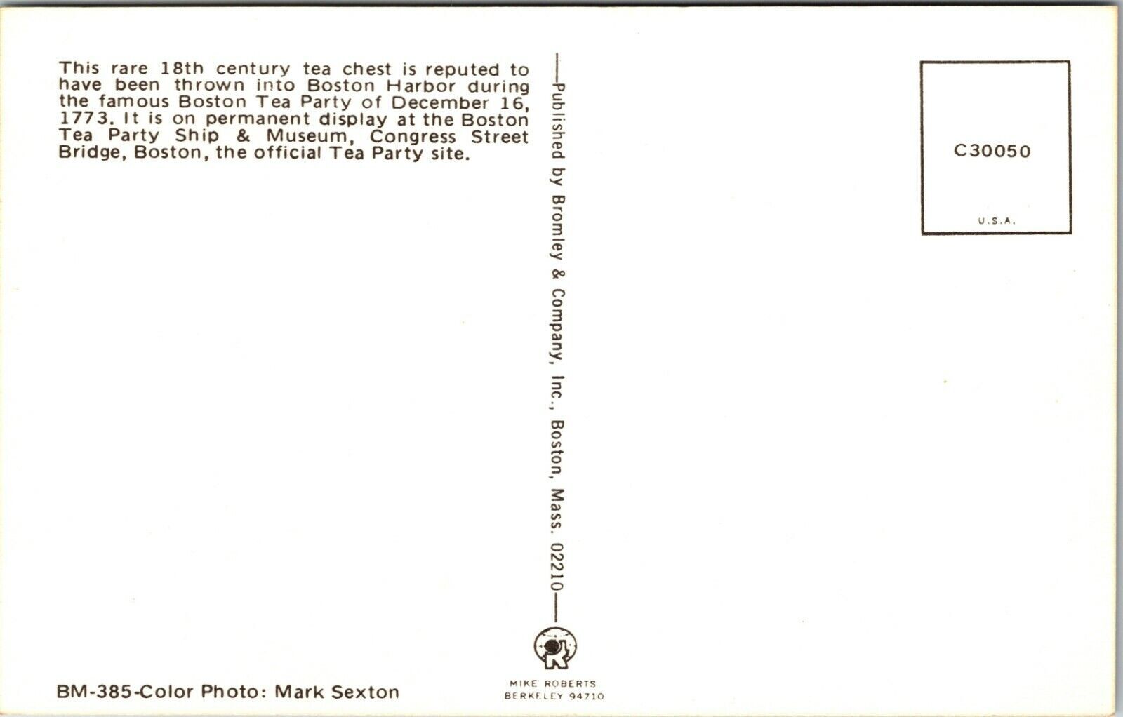 Rare Tea Chest, Boston Tea Party Ship, Museum, Boston, Massachusetts ...