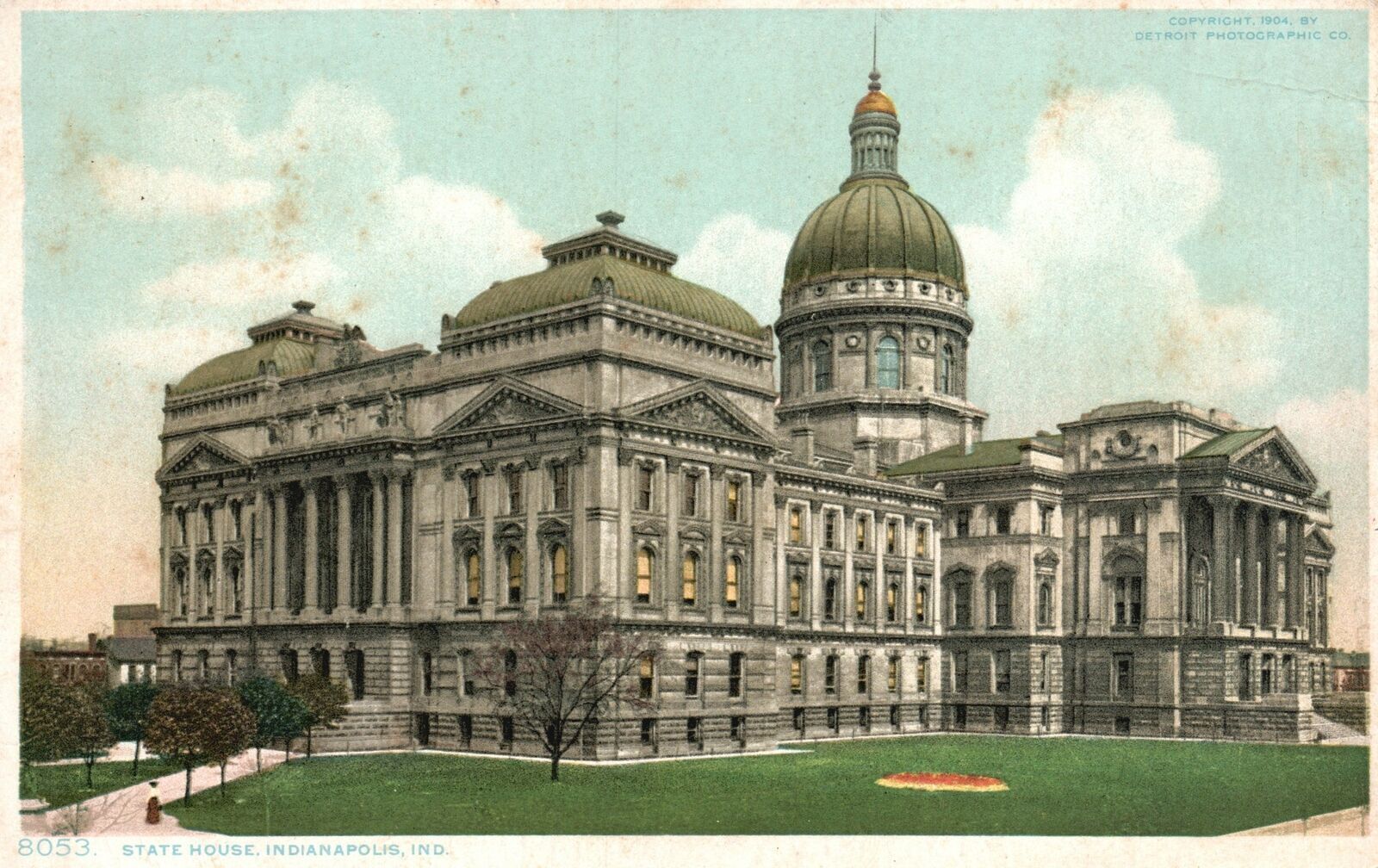 Vintage Postcard 1920's State House Building Indianapolis Indiana IND ...