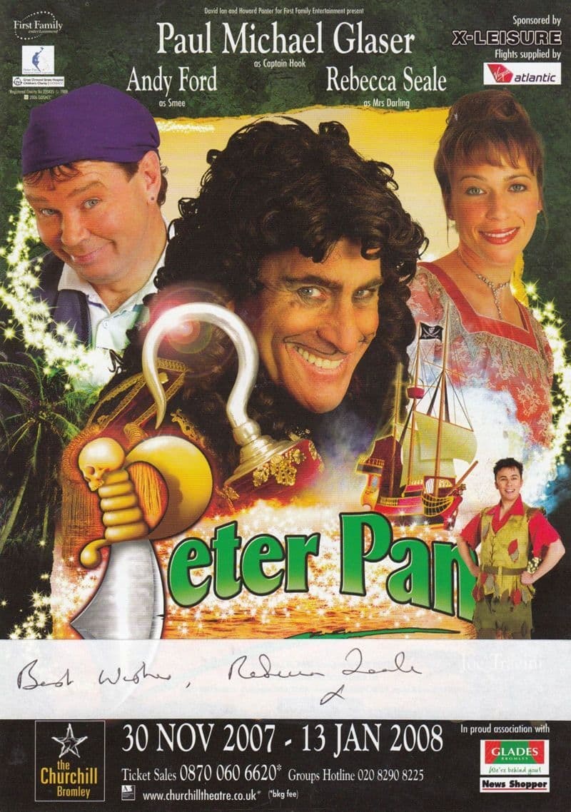 Rebecca Seale of Les Miserables Peter Pan Bromley Kent Hand Signed ...