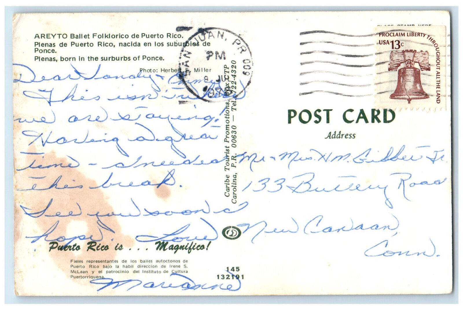 1976 Areyto Ballet Folklore Plenas Born in the Surburbs of Puerto Rico ...