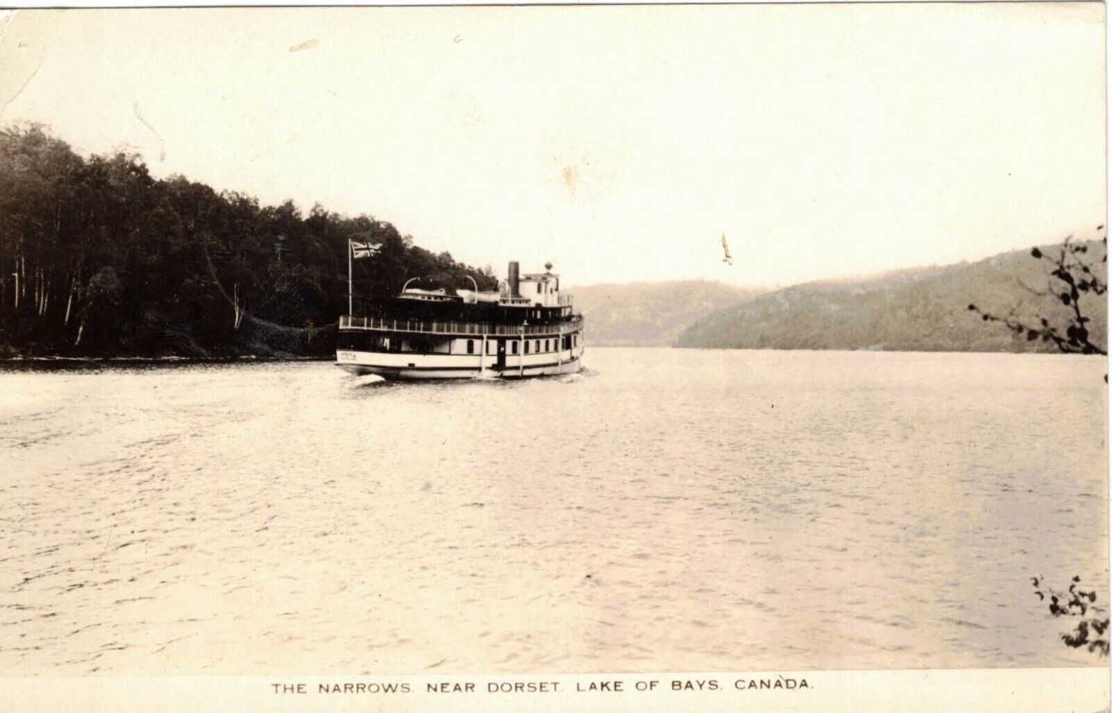 1930 - The Narrows Near Dorset, Lake of Bays, Ontario, RPPC (23.89 ...