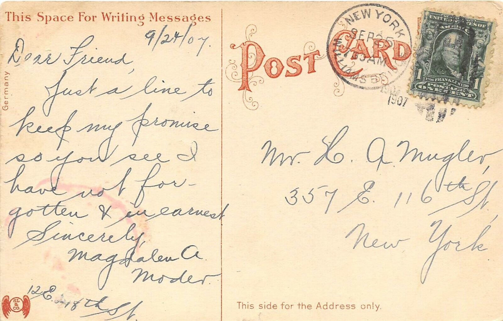 New York New York 1907 Postcard Museum Bronx Park | United States - New ...