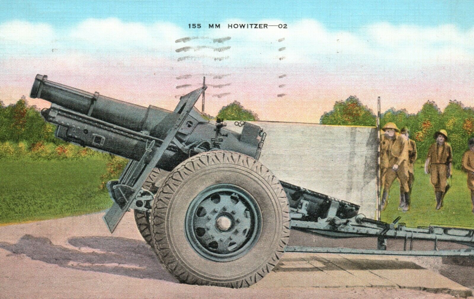 Vintage Postcard 1942 MM Howitzer Gun Military Men | Africa - Algeria ...
