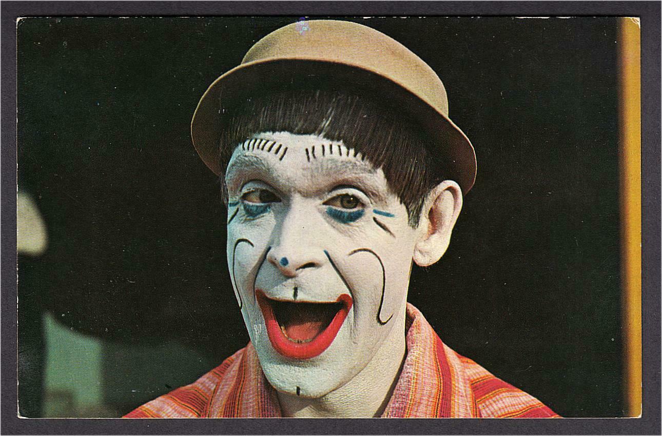 Bob-O the Clown at Circus Hall of Fame 1960s Postcard | Topics - People ...
