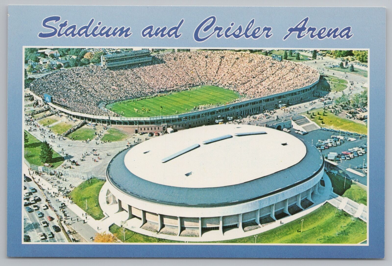 Sports~Stadium & Crisler Arena University of MI Ann Arbor~Continental ...
