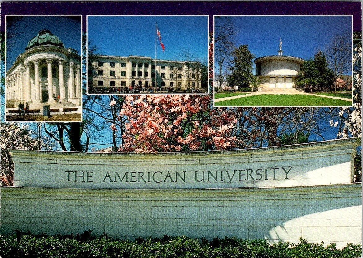 Washington, D.C. The AMERICAN UNIVERSITY Campus Views 4X6 Postcard ...