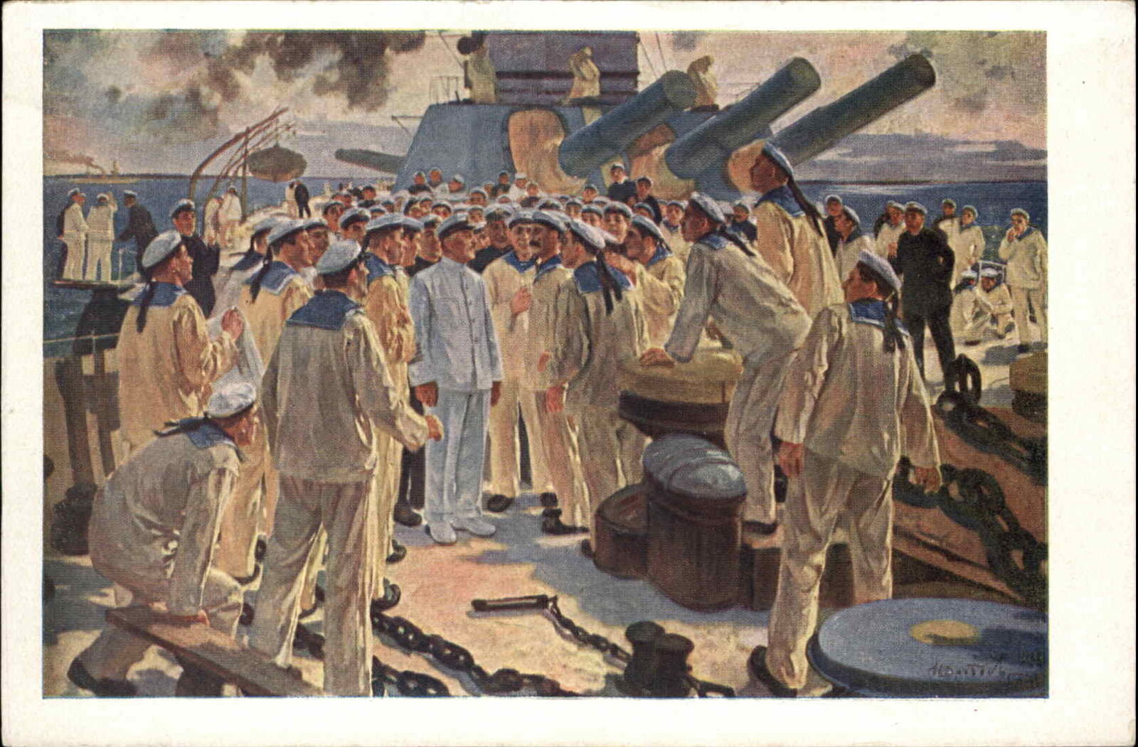 A/S Drozdov Russian USSR Navy Voroshilov Battleship Marat Vintage ...