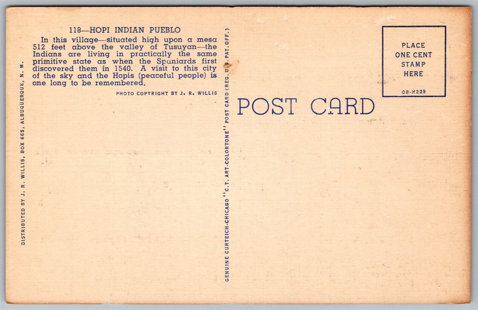 Vtg Arizona AZ Hopi Indian Pueblo Village Ethnic Native American 1940s ...