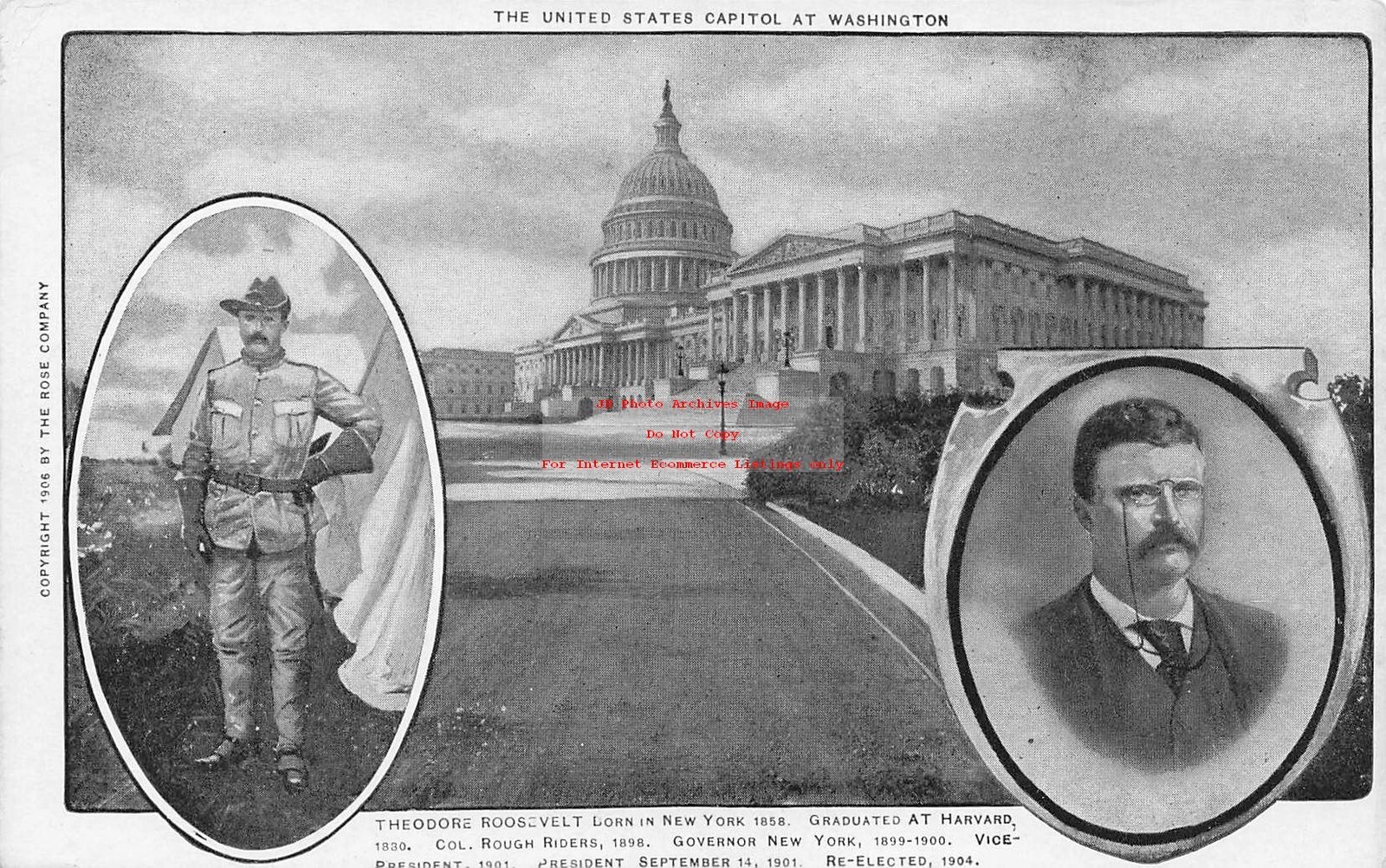 President Theodore Teddy Roosevelt in Washington DC, Rough Riders ...