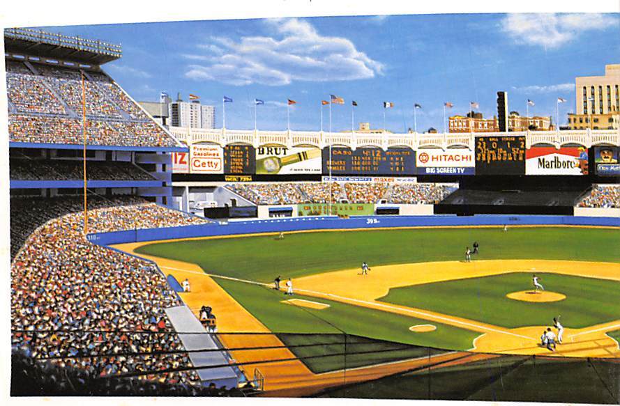 Yankee Stadium long card 8 .5 in x 3.5 in New York City, USA Baseball ...