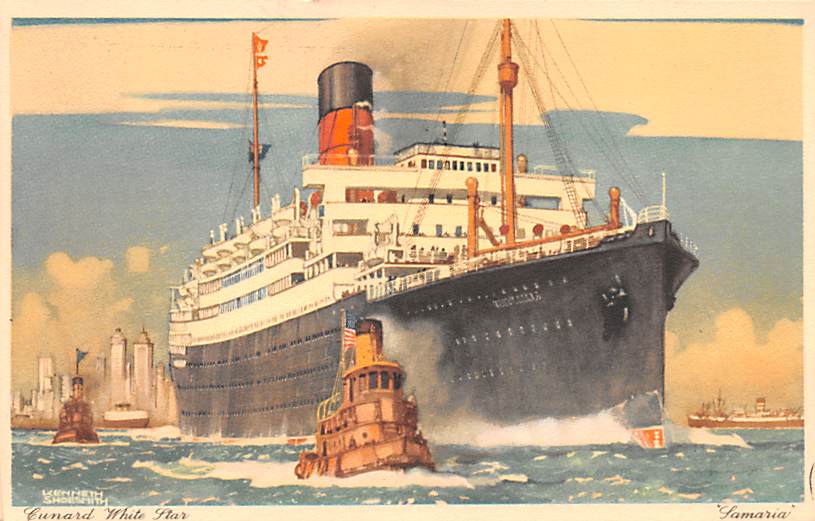 Cunard White Star, Samaria Ship 1984 | Topics - Other, Postcard ...