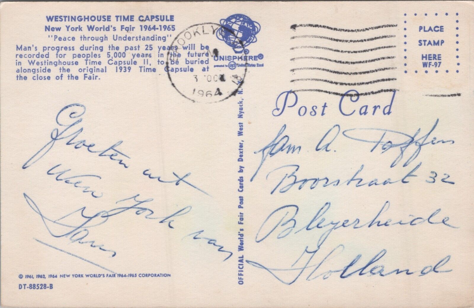 Westinghouse Time Capsule New York World's Fair 1964-65 Vintage ...