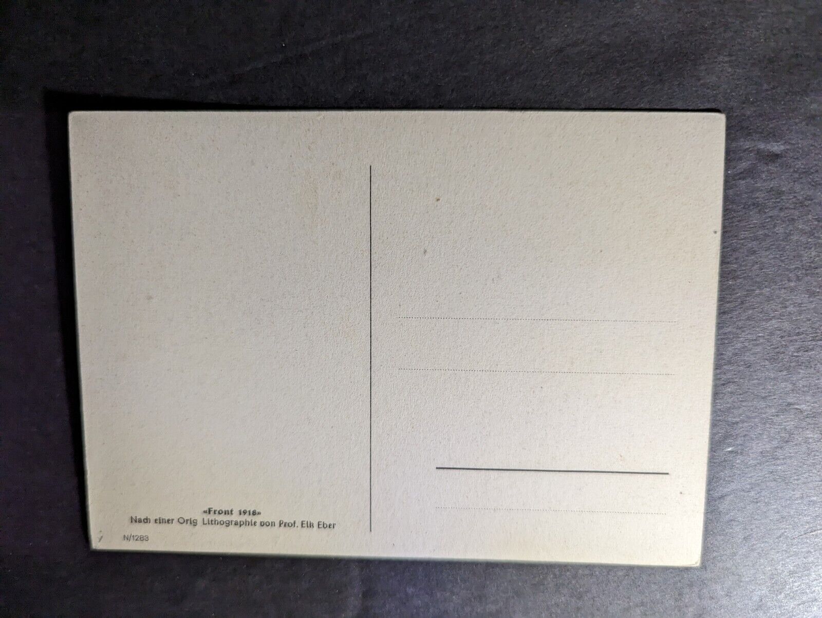 Mint 1918 Germany WWI Soldier Postcard Lithograph Prof Elk Eber ...