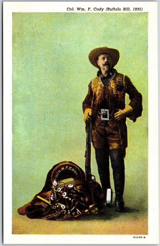 Colonel W.M. F. Cody Buffalo Bill 1895 "The Great Scout" Postcard ...