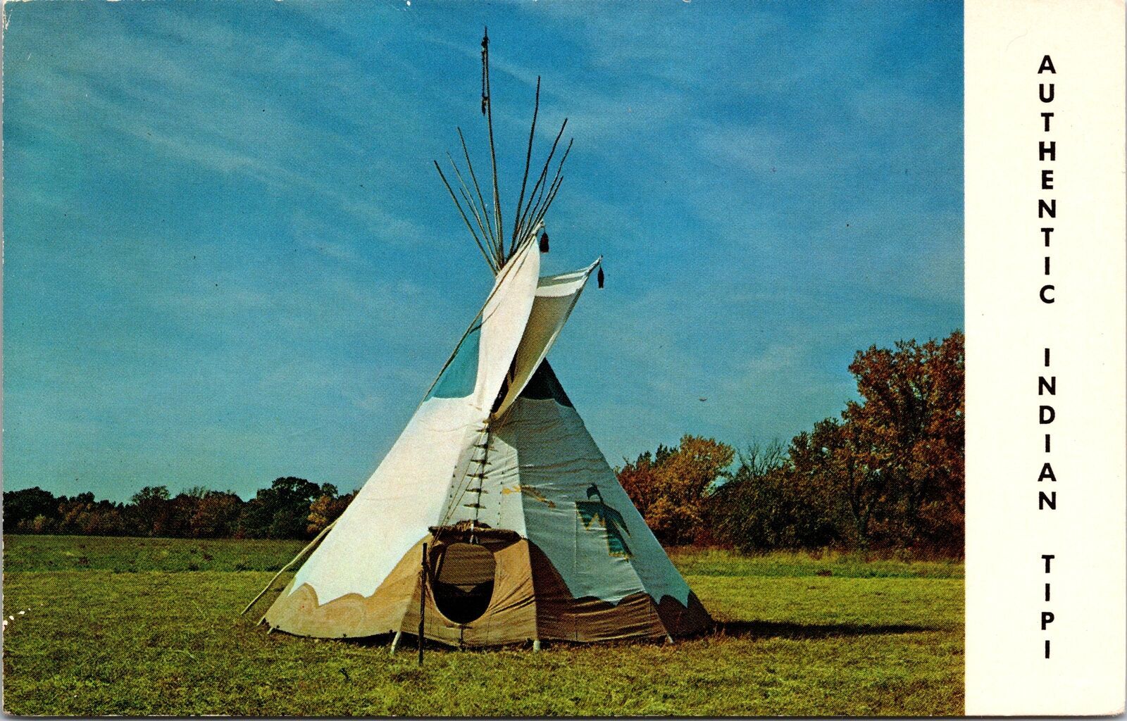 Vintage Postcard Authentic Indian Tipi at Camp Chippewa Near Ottawa ...