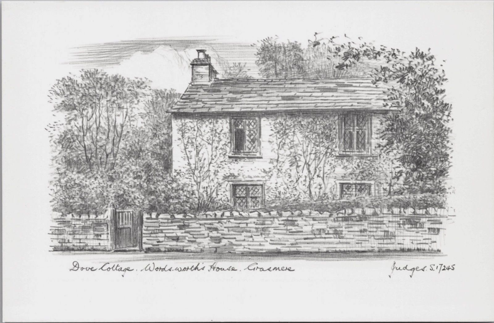 Dove Cottage Wordsworth's House Grasmere England Judges Art Drawing ...