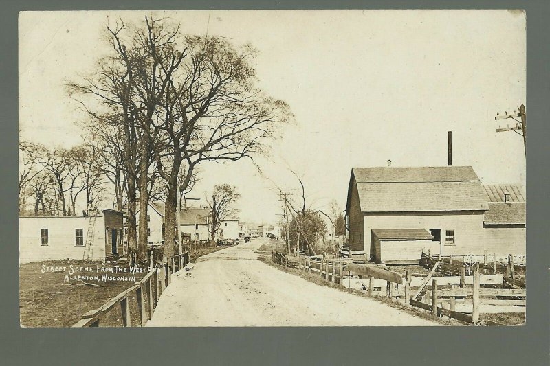 Allenton WISCONSIN RP 1912 MAIN STREET nr West Bend Hartford Theresa ...