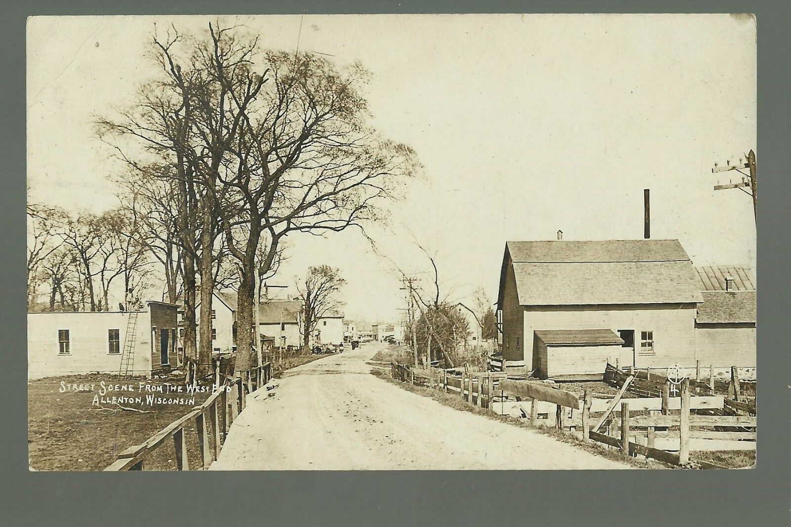 Allenton WISCONSIN RP 1912 MAIN STREET nr West Bend Hartford Theresa ...