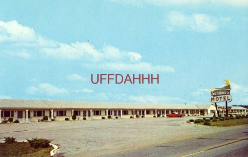 SANDMAN MOTEL Owned by Adrian A. and Perry C Gifford SEDALIA, MO ...