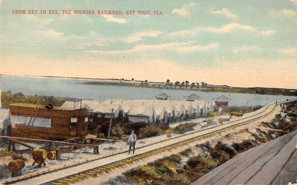 Key West Florida Oversea Railroad Vintage Postcard AA7928 | United ...