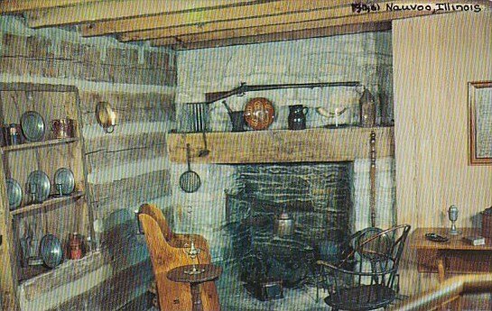 Joseph Smith Homestead Interior Of The Original Log Section Erected In ...