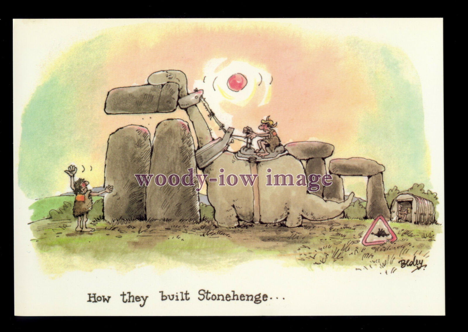 BE202 - Is this how they built Stonehenge??? - Large Besley Comic P ...