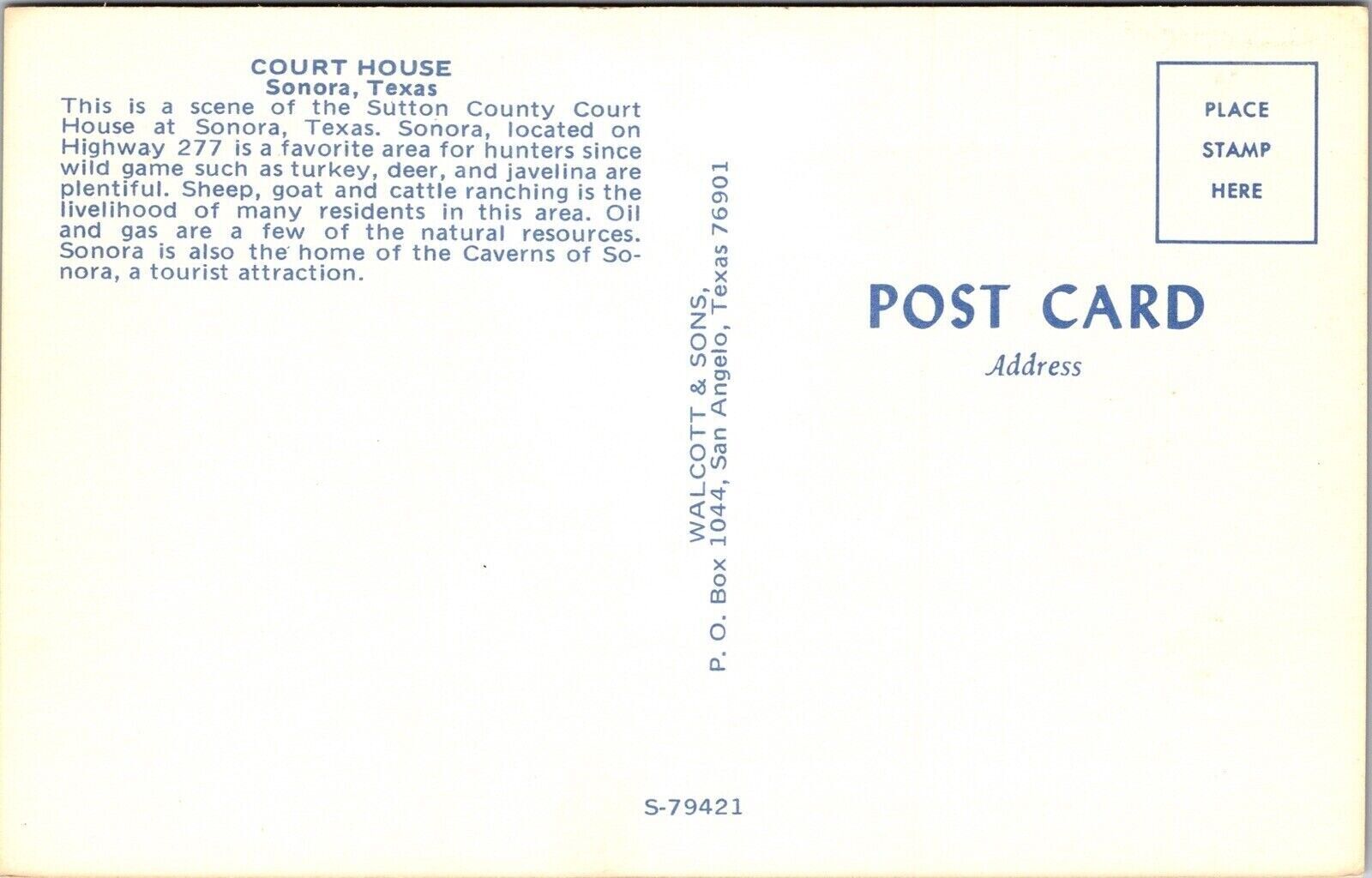 Street View Entrance Sutton County Courthouse Sonora Texas Landscape ...