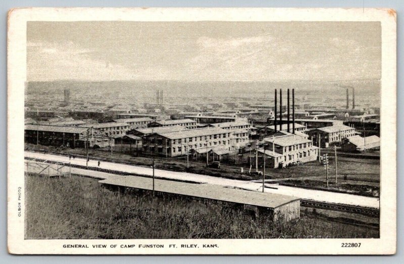 US Army WW1 Camp Funston Fort Riley, Kansas - Postcard | United States ...