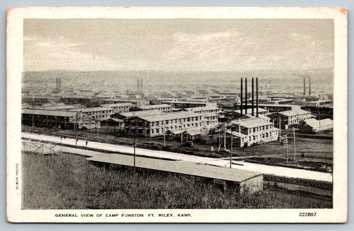 US Army WW1 Camp Funston Fort Riley, Kansas - Postcard | United States ...