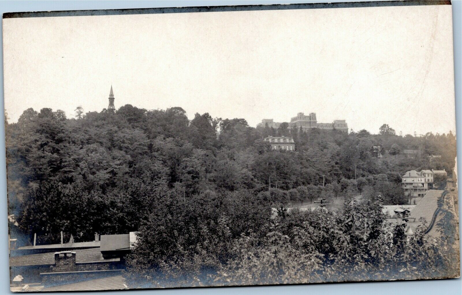 City buildings among trees - Velox 1908 RPPC | Other / Unsorted ...