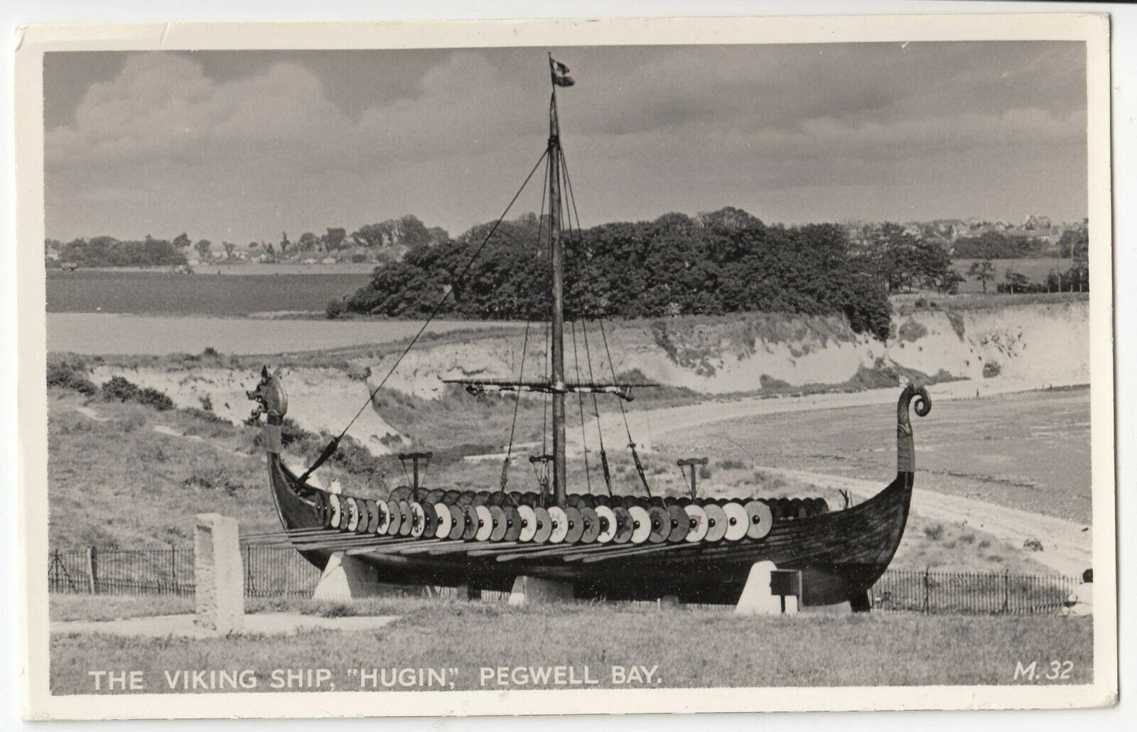 Kent; The Viking Ship 'Hugin', Pegwell Bay RP PPC By AH&S, Unposted, c ...