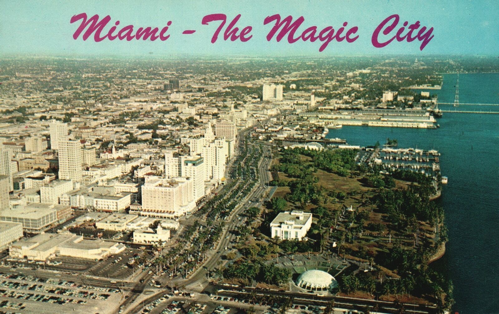 Vintage Postcard 1953 The Magic City Buildings And Highways Landmarks ...