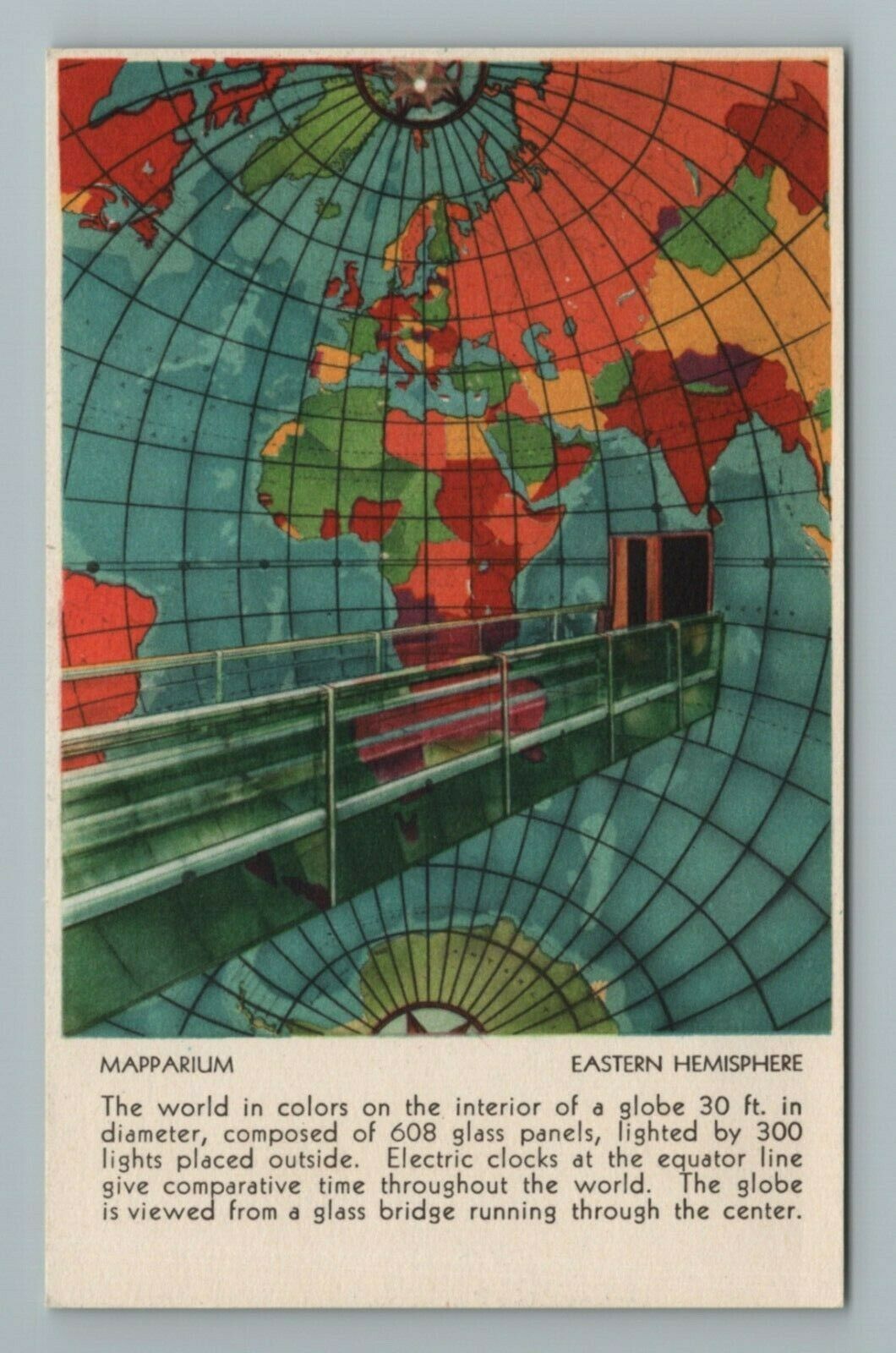 Mapparium Eastern Hemisphere Globe Vintage Postcard | Other / Unsorted ...