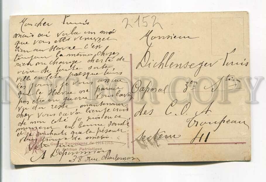 485541 Propaganda WWI friends France General Garibaldi w/ his son ...