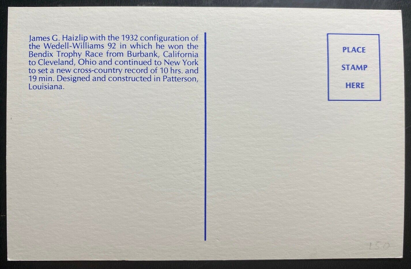 Mint RPPC Real Picture Postcard Early Aviation Bendix Trophy Race ...