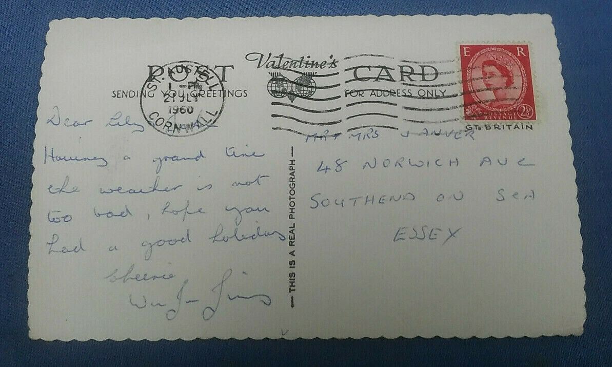 Vintage Real Photo Postcard Launching The Lifeboat Lizard Point Posted ...