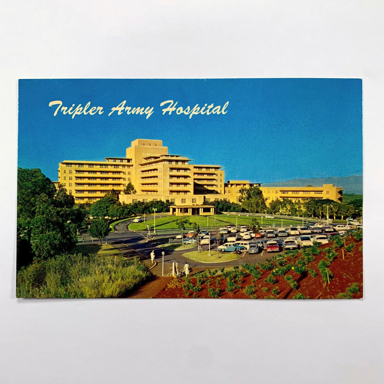 Postcard Hawaii Honolulu HI Tripler Army Hospital 1960s Chrome Unposted ...