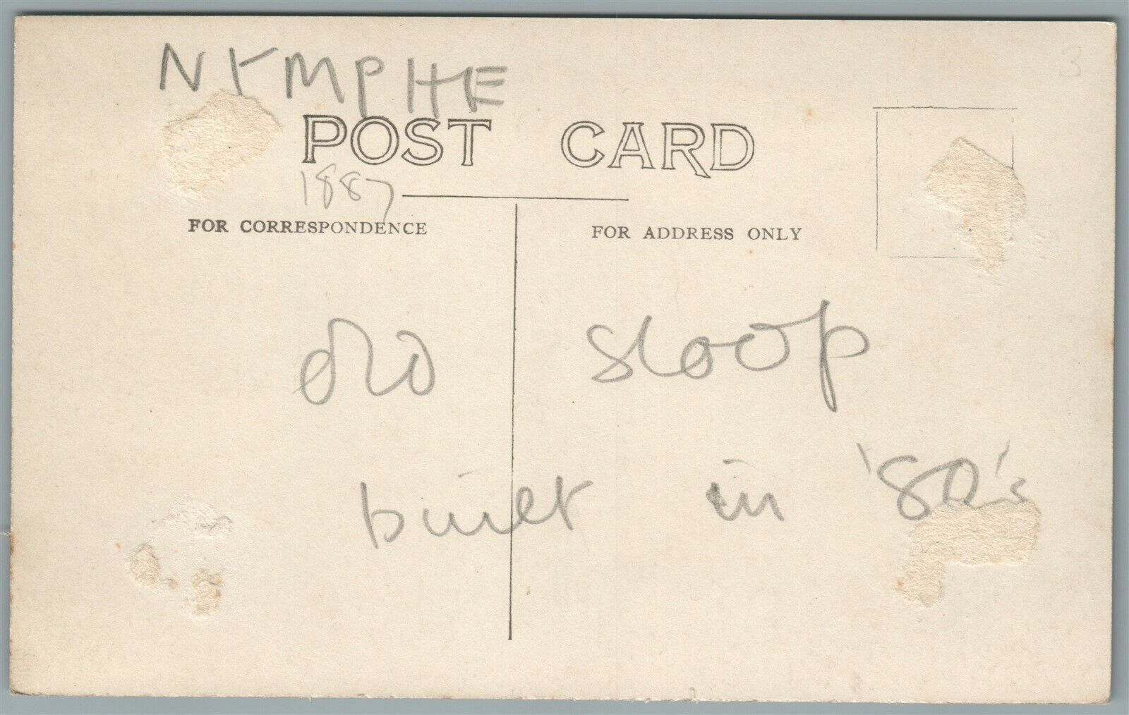 British Military Ship HMS Daphne Antique Real Photo Postcard Rppc ...