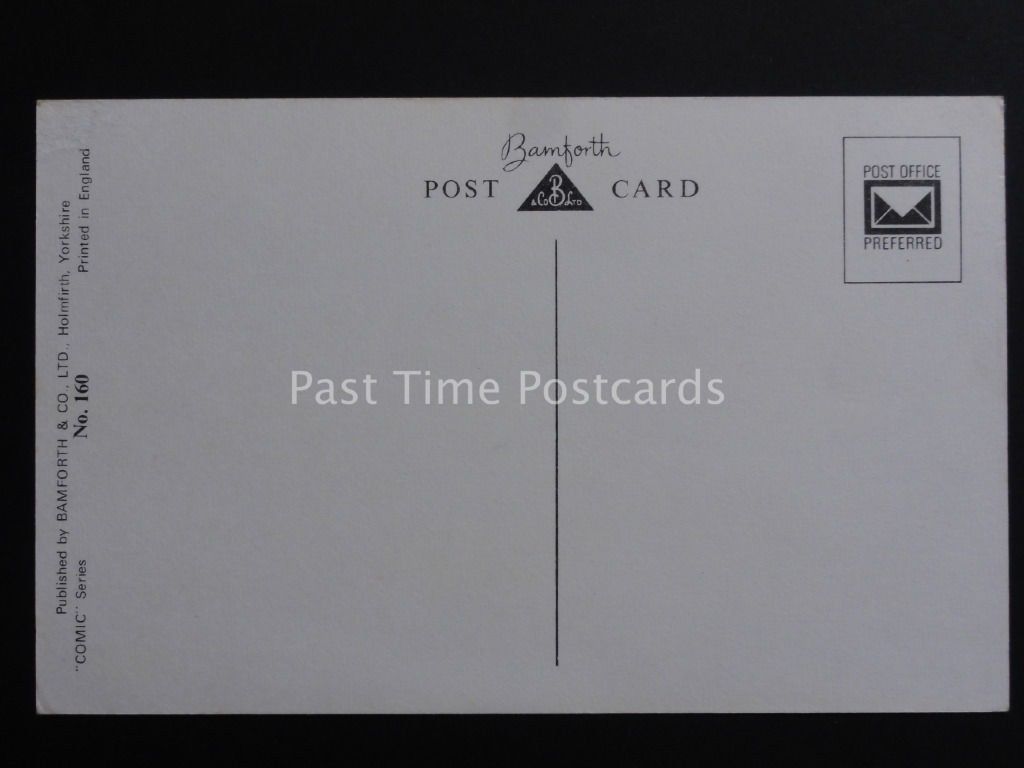 Bamforth & Co BLOOODY HELL! Man taking a Pee, Goose puts head through ...