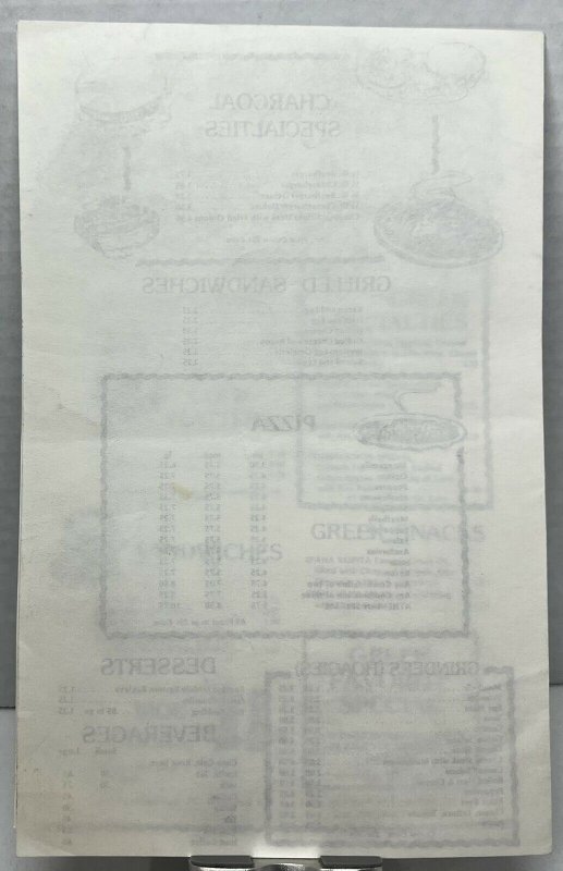 Vintage 80's 1982 Athenian Pizza & Restaurant Menu Princeton NJ ...