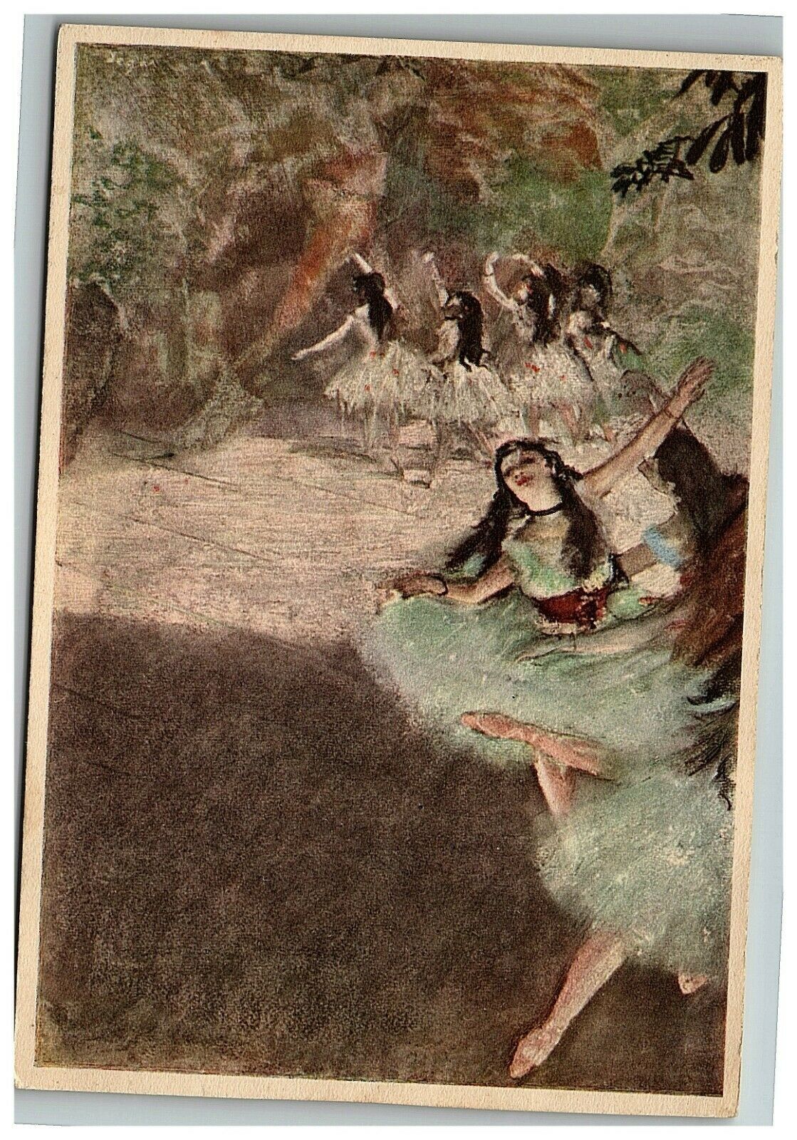 1960s Ballet Girls On The Stage Postcard Edgar Degas (1834-1917) Palmer ...