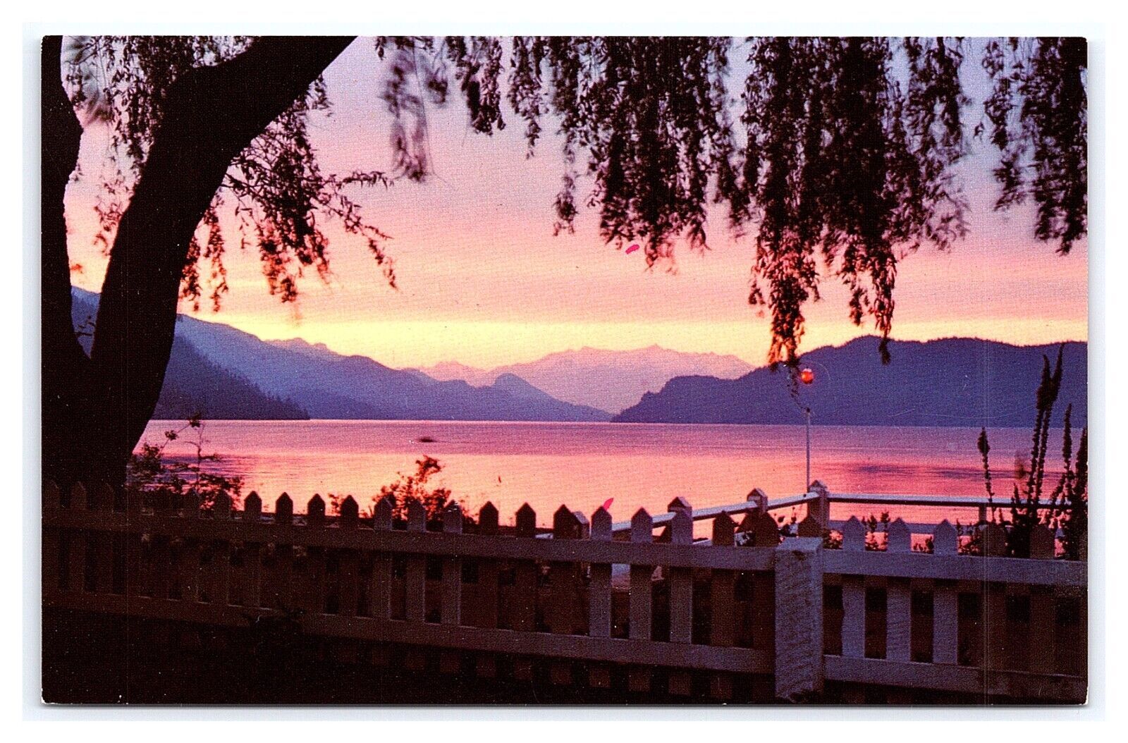 Harrison Hot Springs B. C. Canada Postcard Twilight View From The ...
