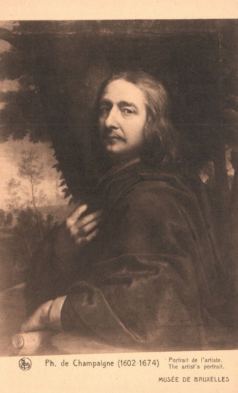 Vintage Postcard Ph. De Champaigne 1602-1674 Portrait De L'Artiste ...