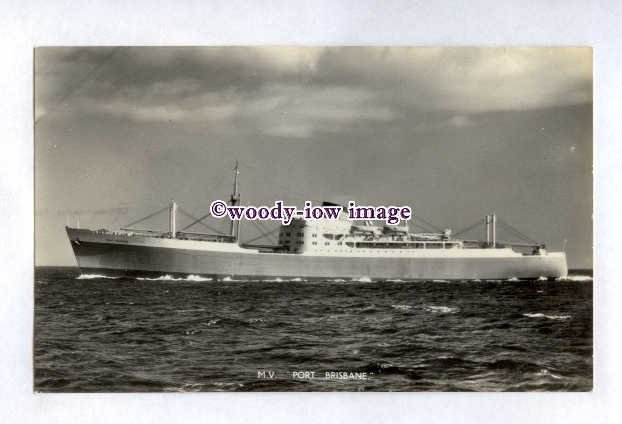 pf8267 - Port Line Cargo Ship - Port Brisbane , built 1949 - postcard ...